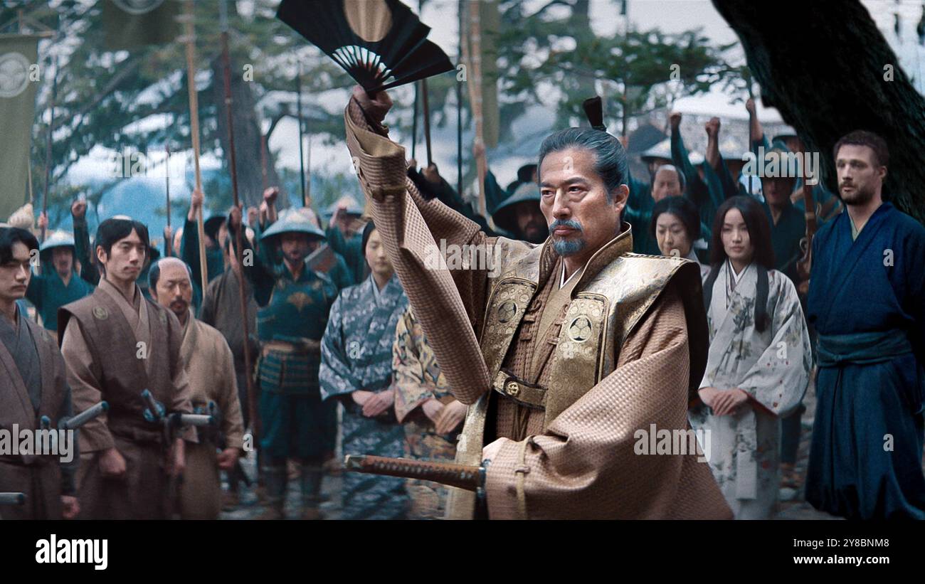 HIROYUKI SANADA in SHOGUN (2024), directed by FREDERICK E. O. TOYE. Credit: FX PRODUCTIONS ...