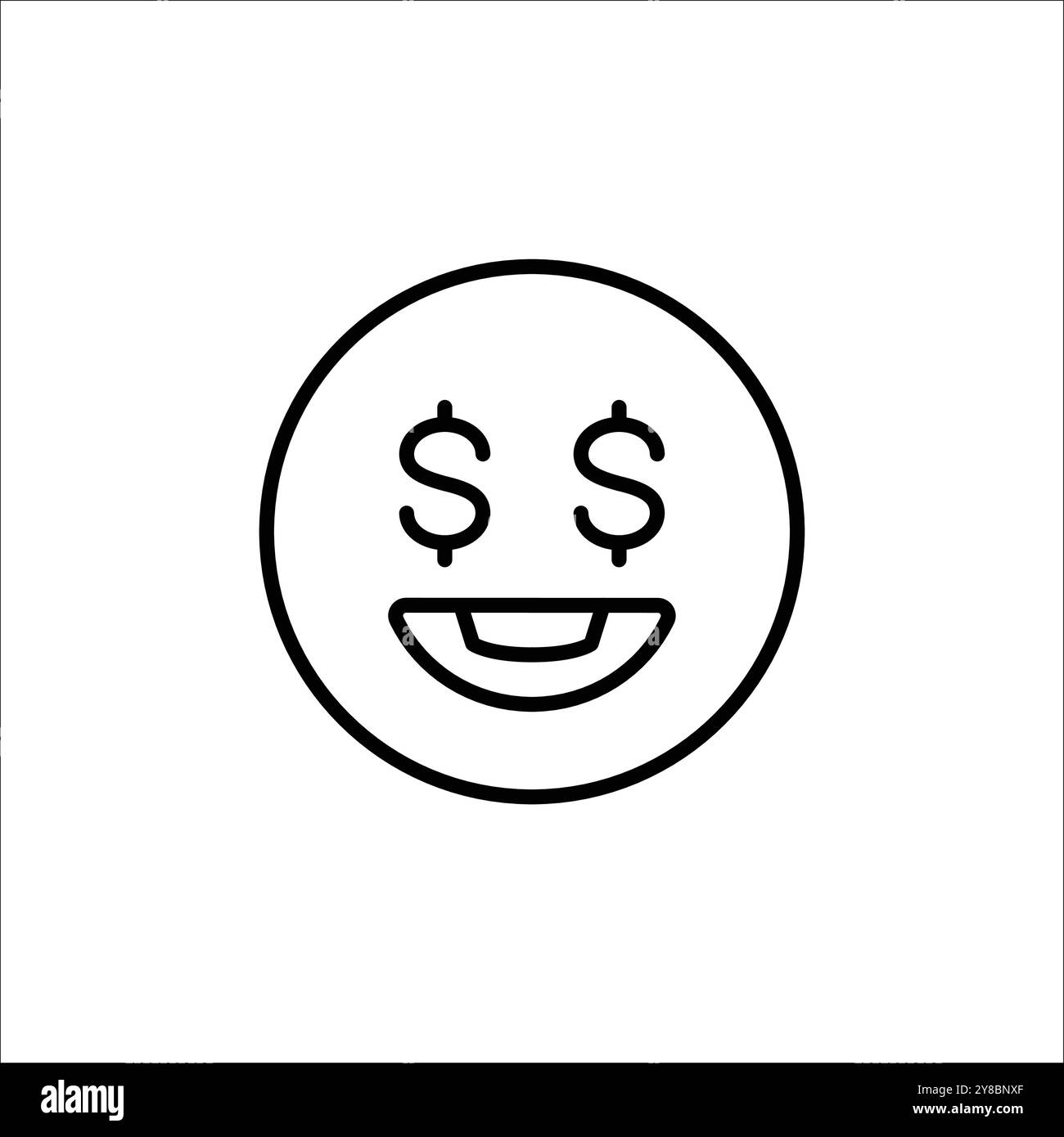 Money Eyes emoji icon Stock Vector Image & Art - Alamy