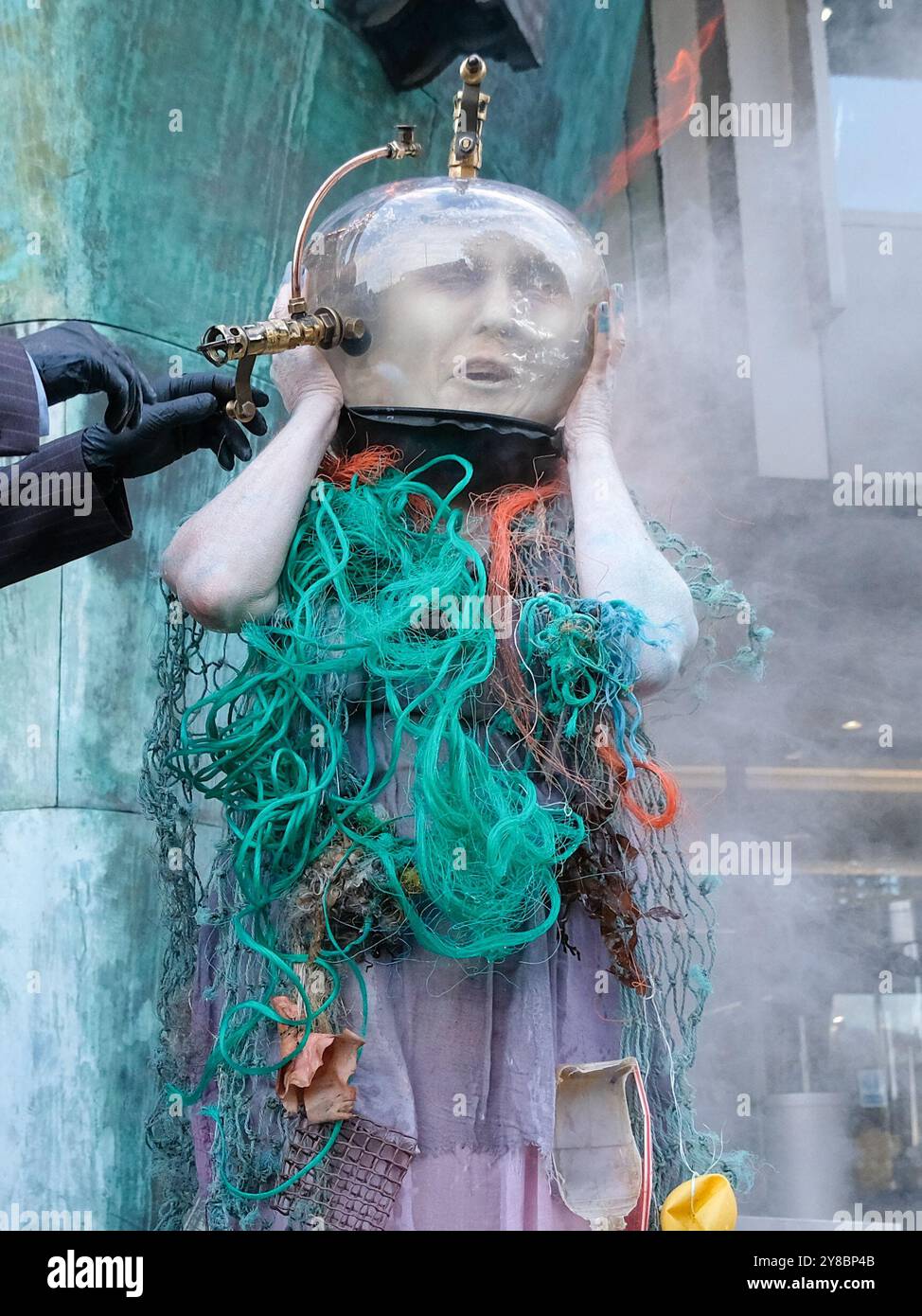 London, UK, 4th October, 2024. Ocean Rebellion staged a dramatic ...