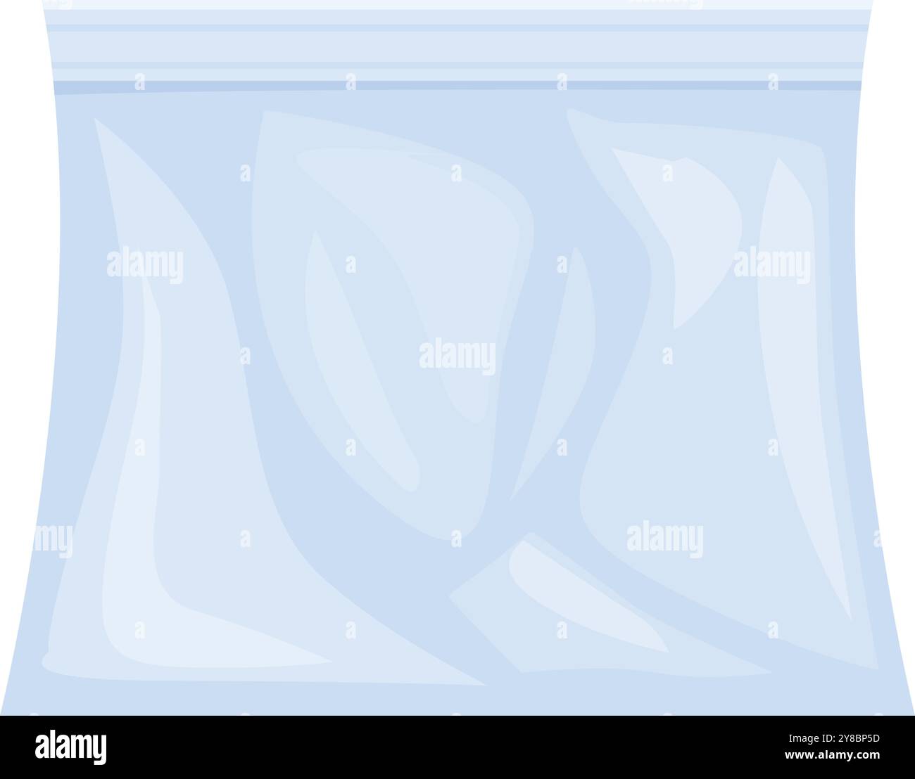 Blue plastic zipper bag with lock is lying on white background Stock ...