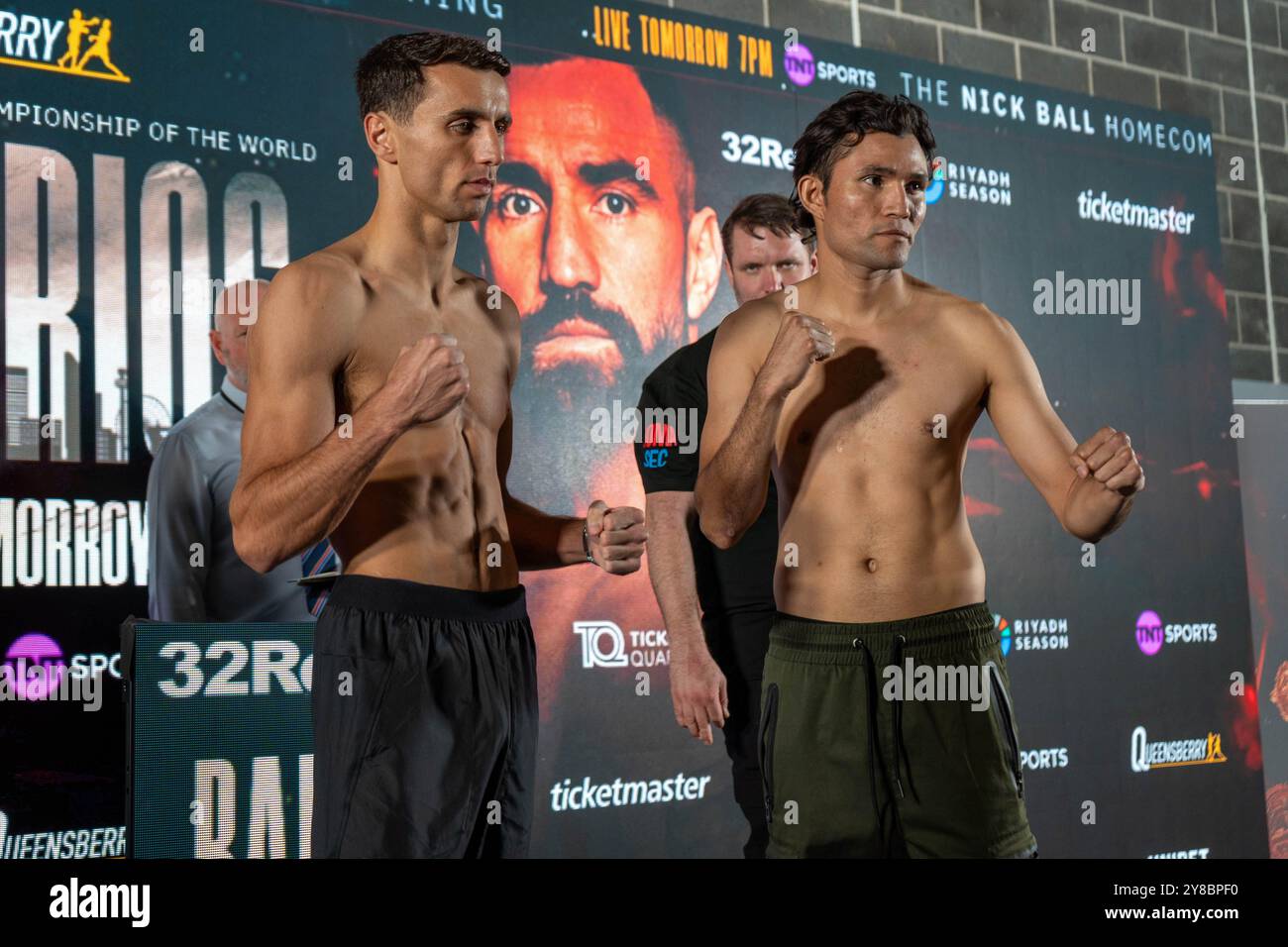 Nick Ball vs Ronnie Rios Weigh Inns - WBA Featherweight Championship Of ...
