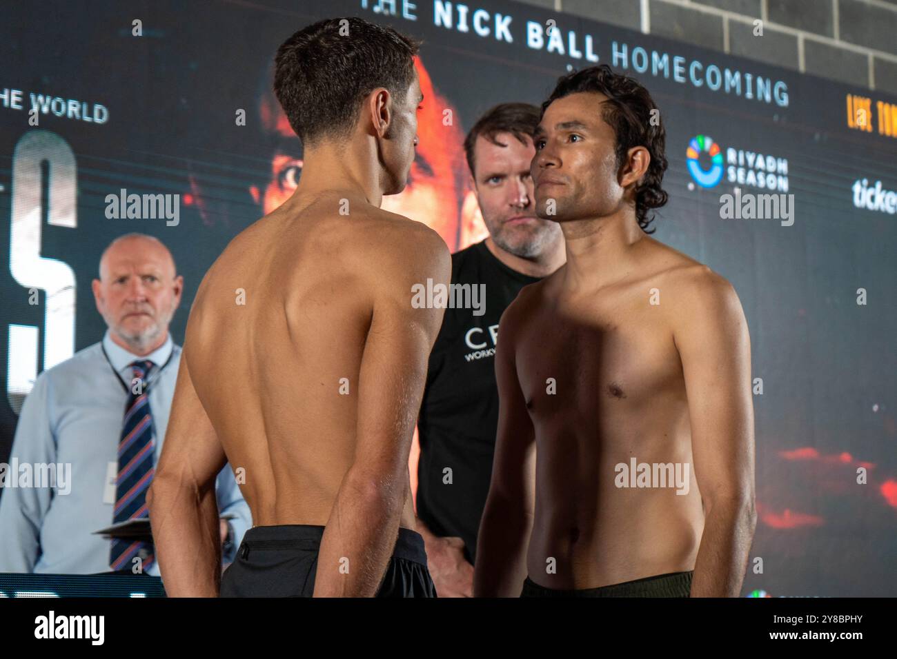Nick Ball vs Ronnie Rios Weigh Inns - WBA Featherweight Championship Of ...