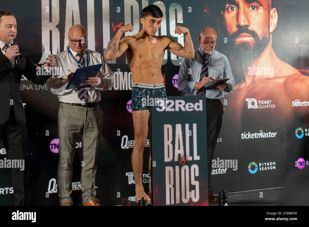 Nick Ball vs Ronnie Rios Weigh Inns - WBA Featherweight Championship Of ...