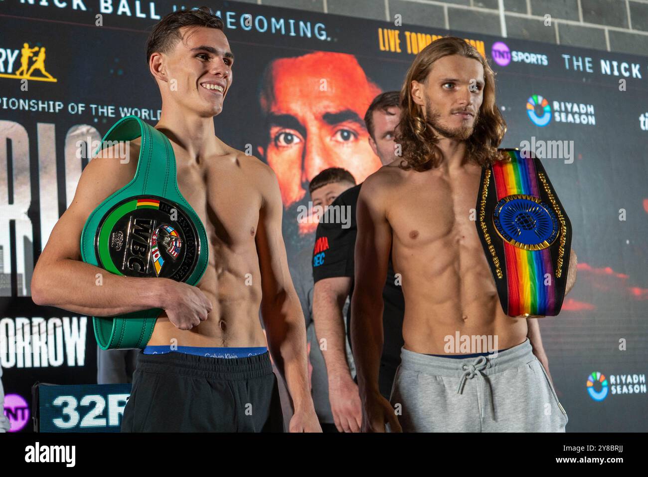 Nick Ball vs Ronnie Rios Weigh Inns - WBA Featherweight Championship Of ...