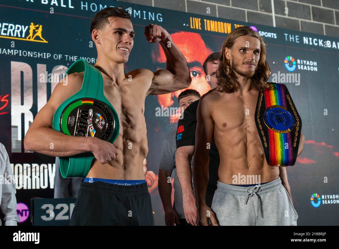 Nick Ball vs Ronnie Rios Weigh Inns - WBA Featherweight Championship Of ...