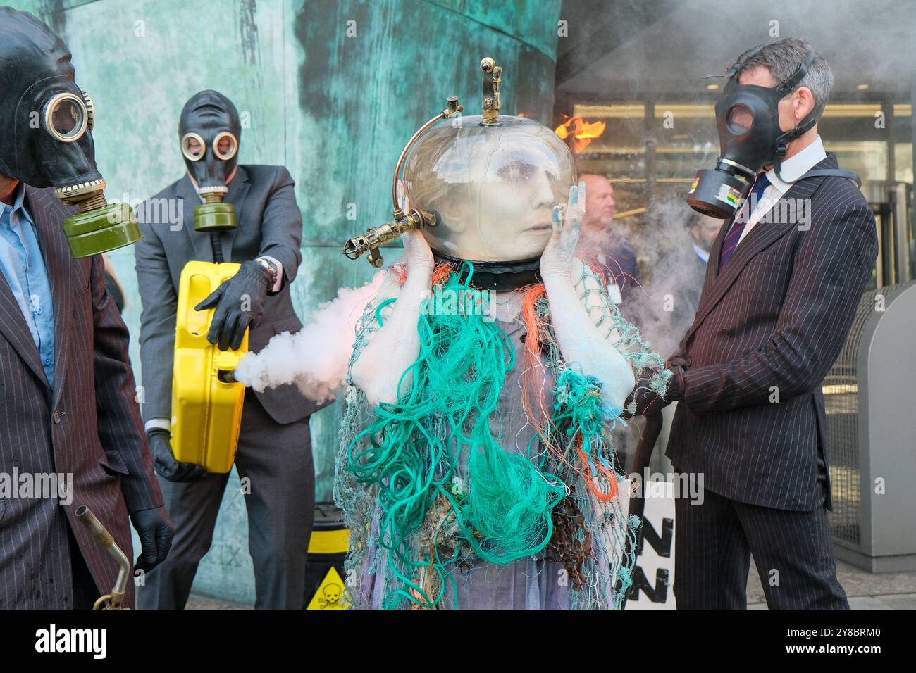 London, UK, 4th October, 2024. Ocean Rebellion staged a dramatic ...