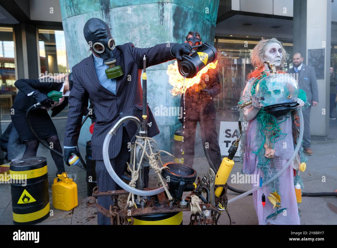 London, UK, 4th October, 2024. Ocean Rebellion staged a dramatic ...