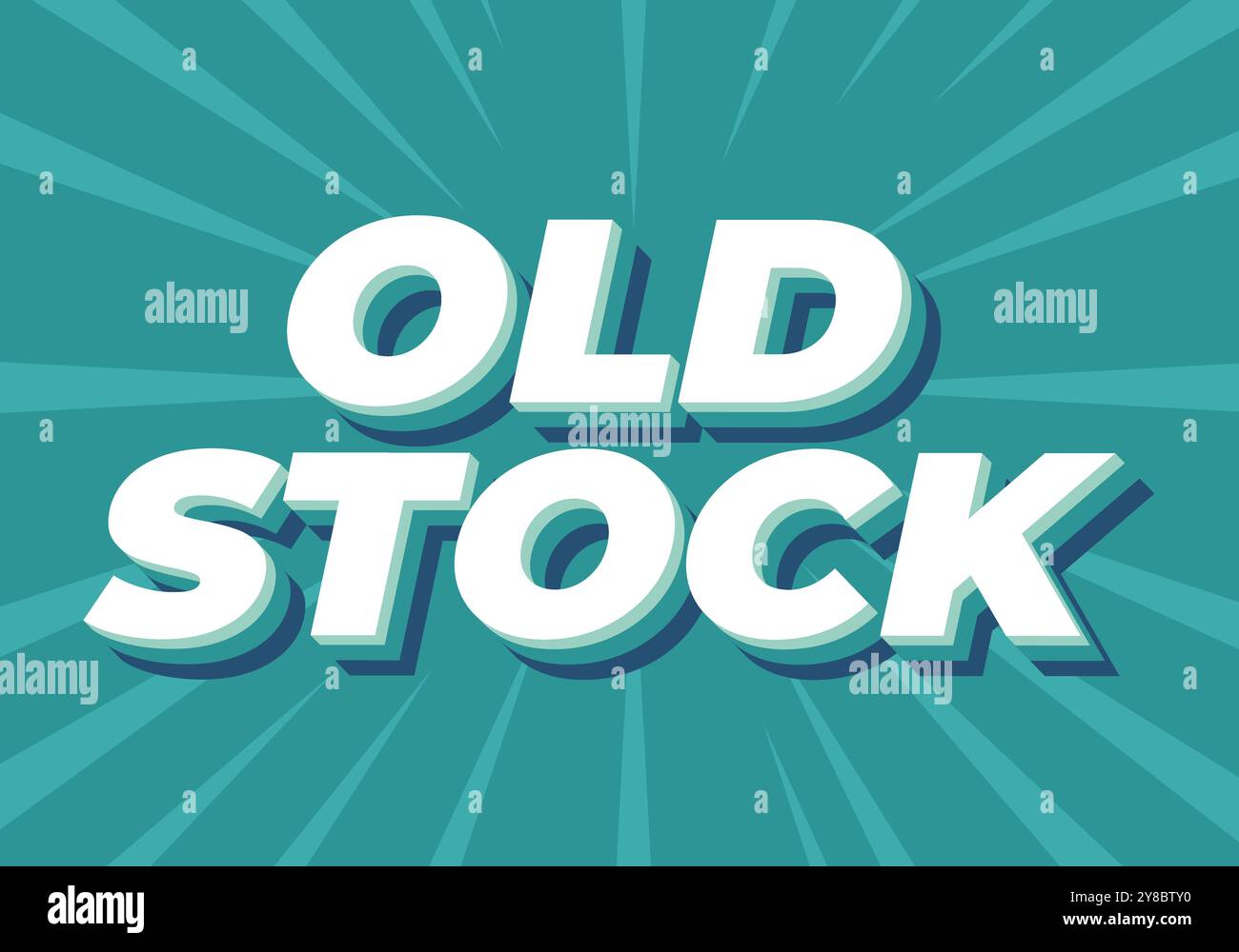 Old stock. Text effect design in 3D look with pop up colors for ...