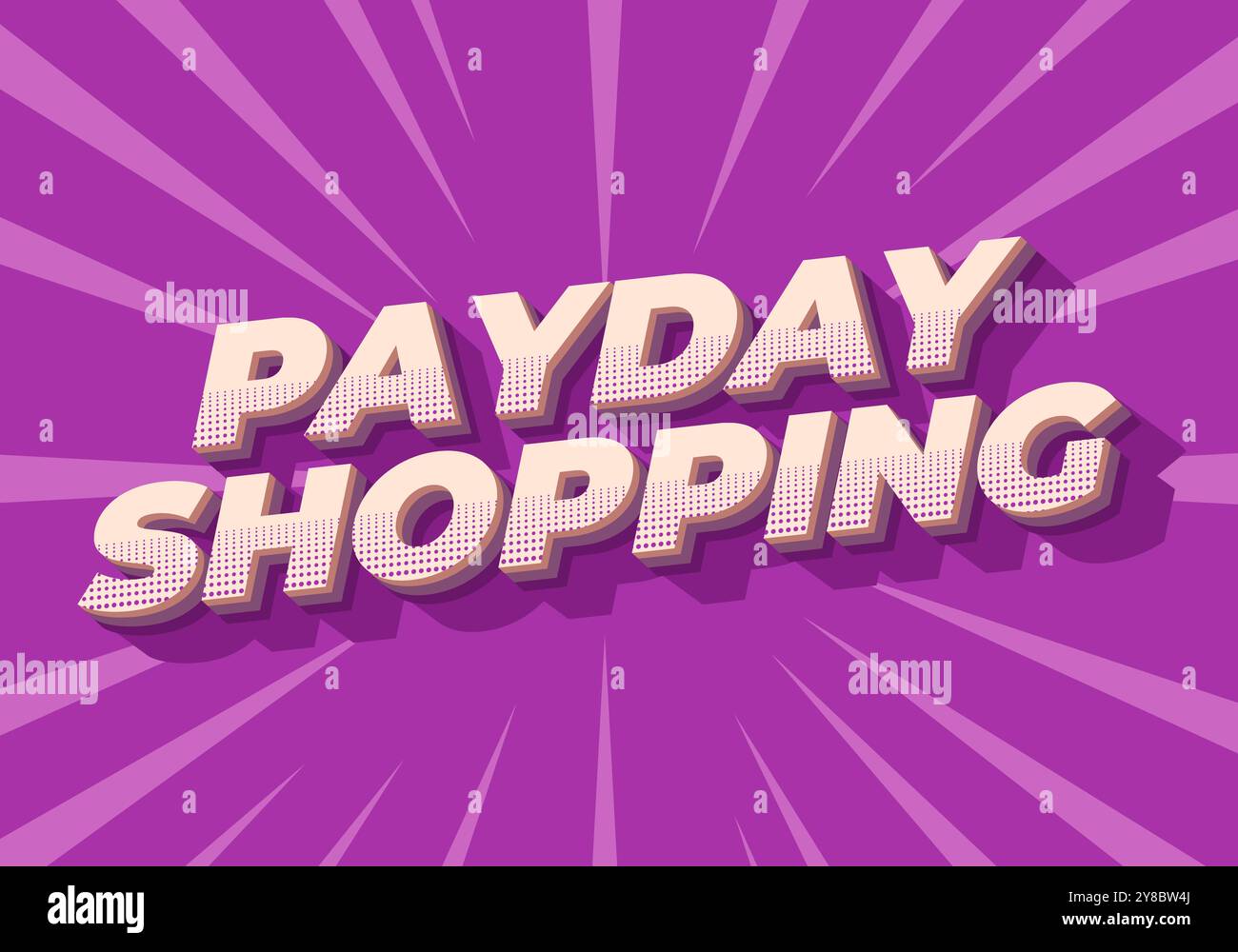 Payday shopping. text effect design in modern colors with 3D style ...