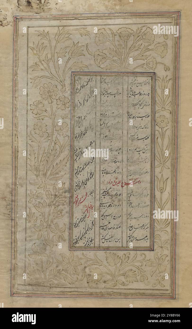 Page from an unidentified text, 17th-18th centuries, Calligraphy ...