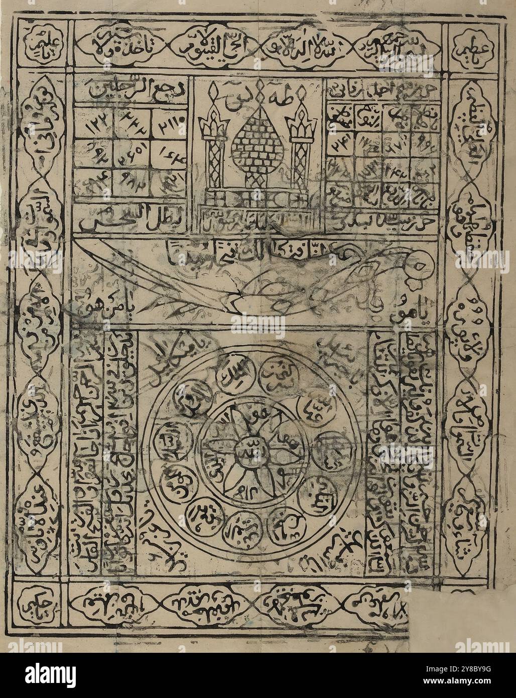 Shi'i stamped amulet, 19th century, Calligraphy, Arabic, Manuscripts ...