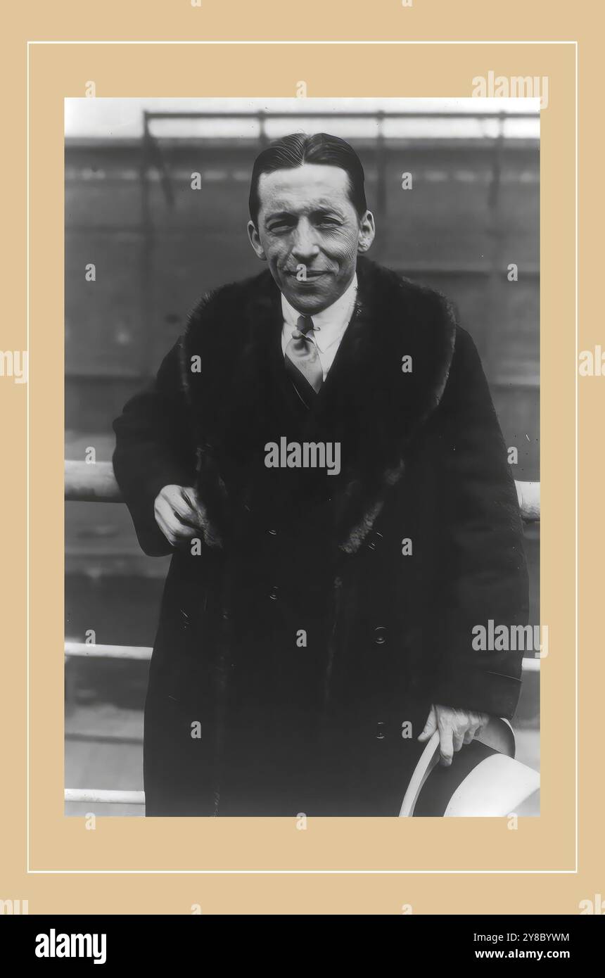 Ralph Barton, 1891-1931, 3/4 lgth., standing, facing front; holding hat ...