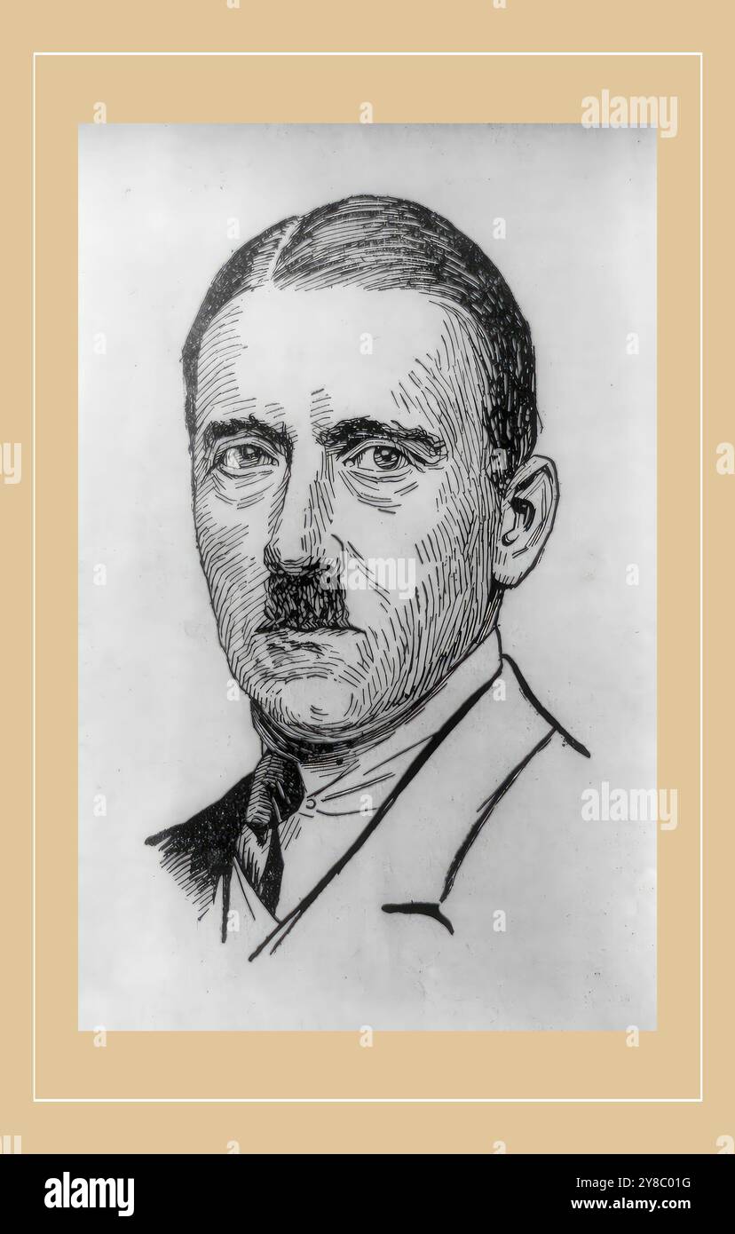 Adolf Hitler, head-and-shoulders portrait, facing slightly left, 1923 ...