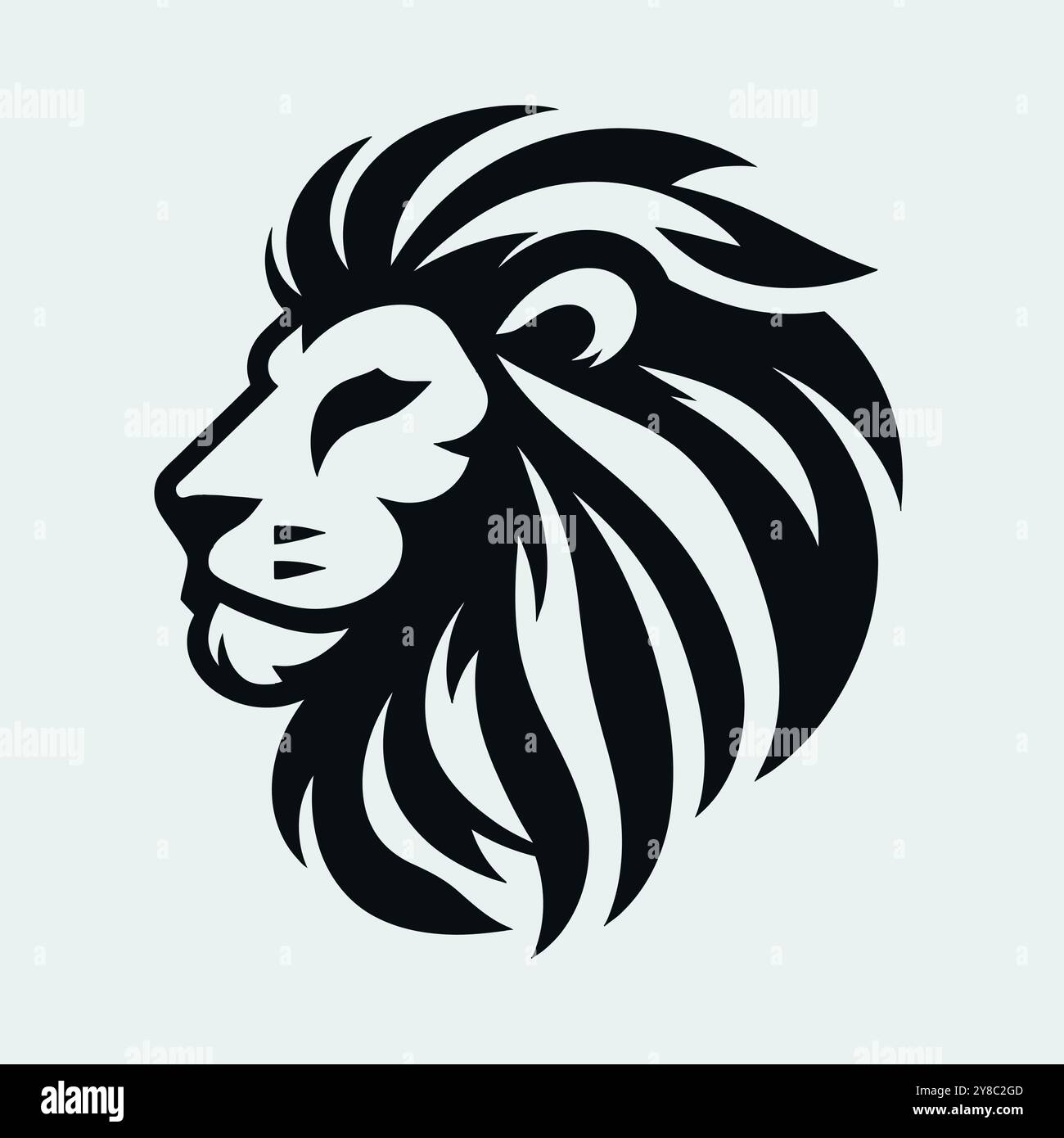 Vector set of cute Lion face stickers with various expressions Isolated ...