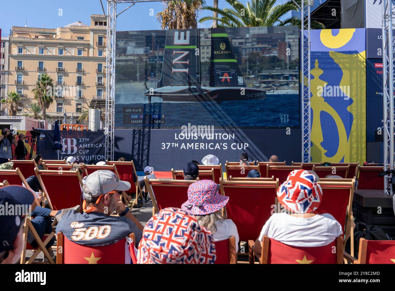 Race village site where people watch the race of 2024 America's Cup ...