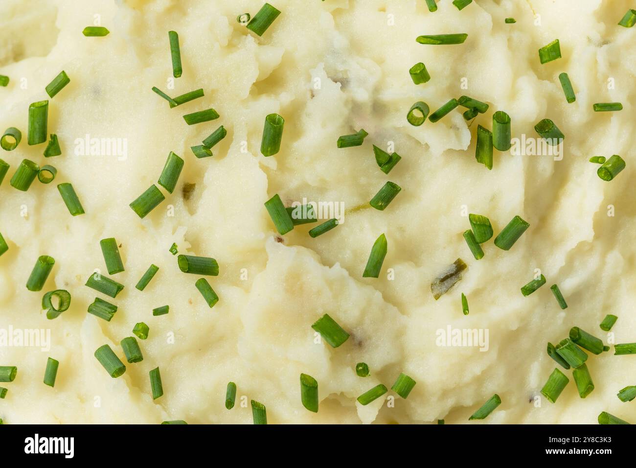 Homemade Chive and Garlic Mashed Potatoes with Butter Stock Photo - Alamy
