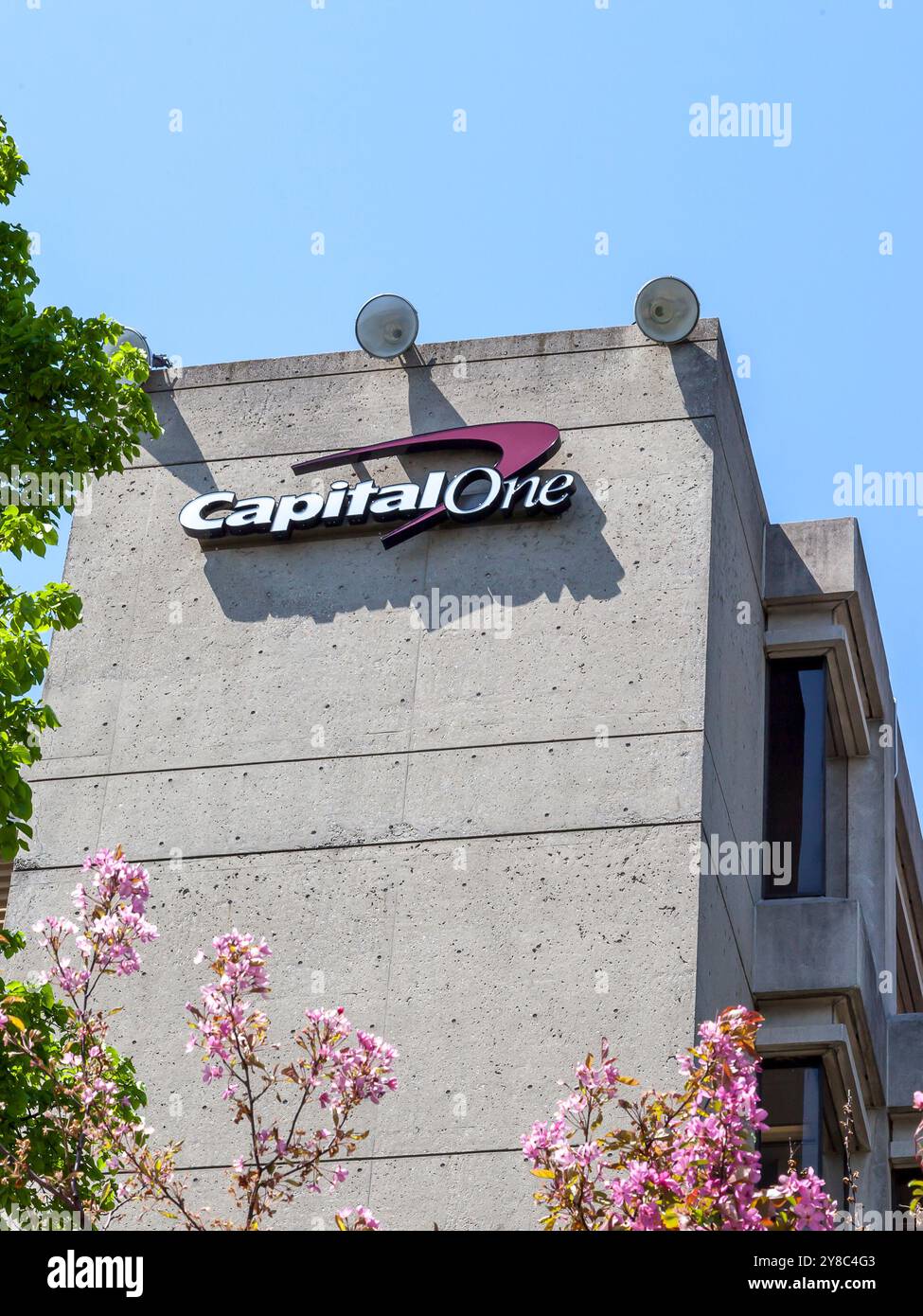 Capital one bank sign in store