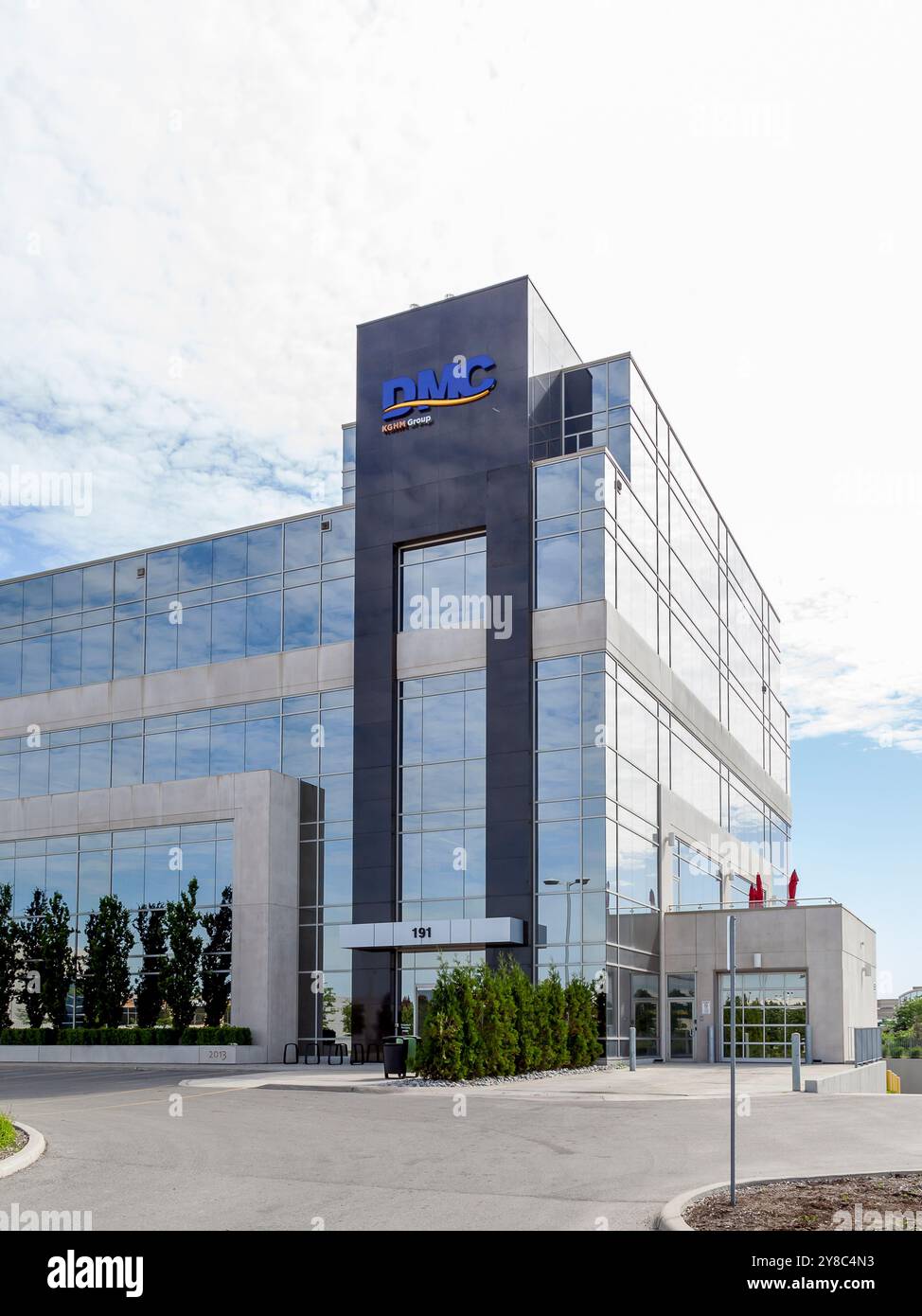 Building of DMC on the head office building in Vaughan, Ontario, Canada ...