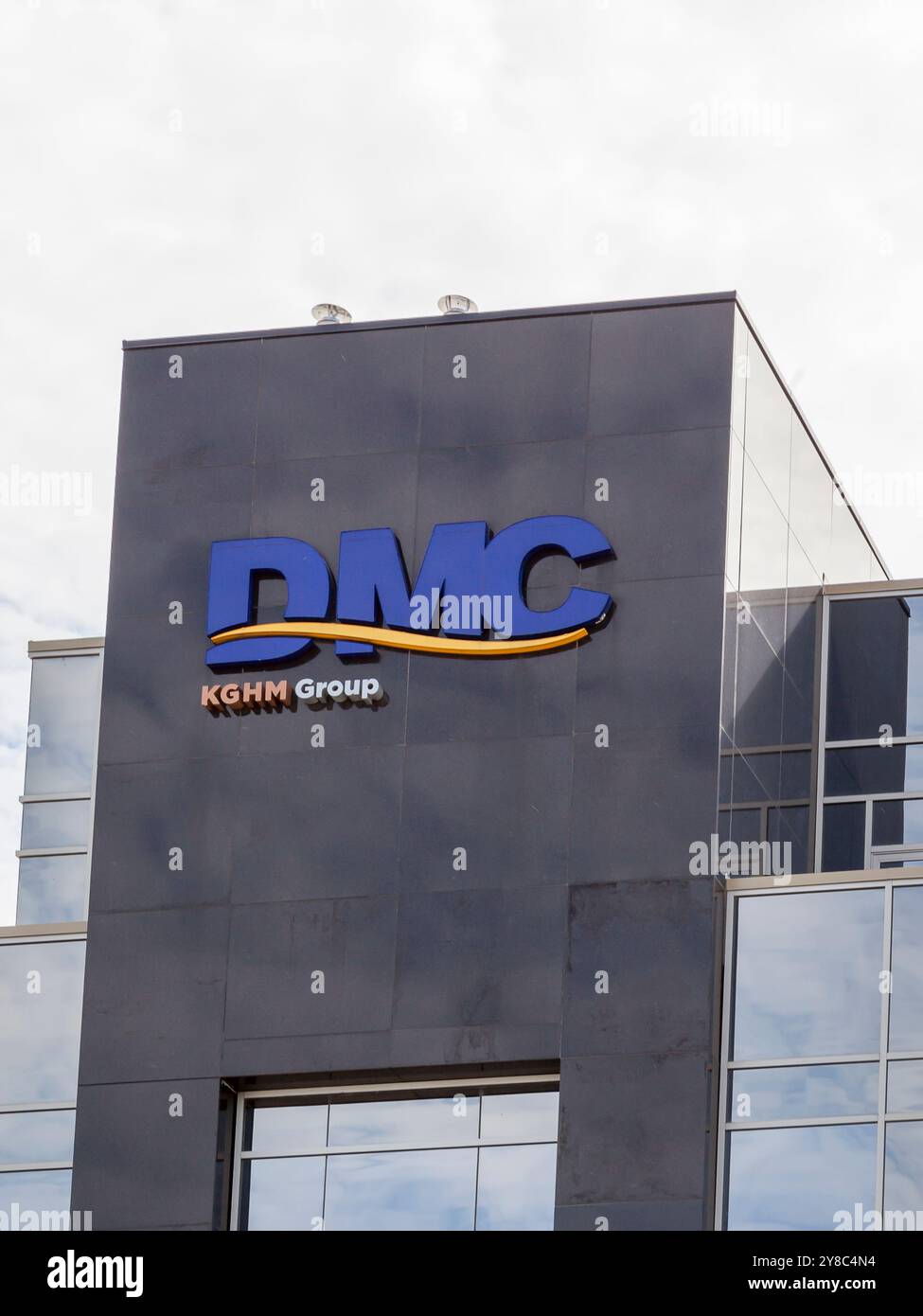 DMC sign on the head office building in Vaughan, Ontario, Canada Stock ...