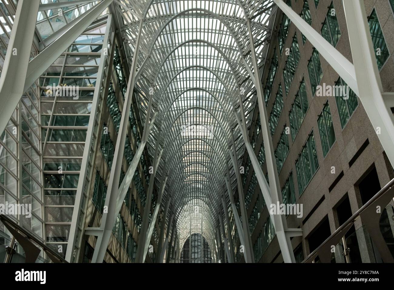 Allen Lambert Galleria, an interior glass and steel atrium and ...