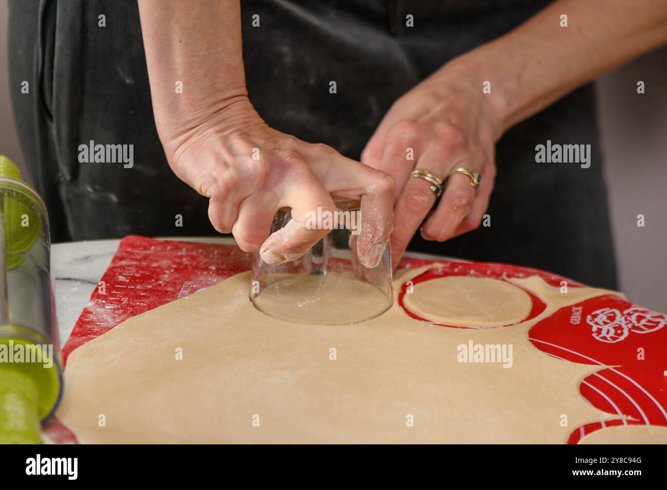 Sculpt dumplings. Traditional Russian cuisine. National dish. Hand ...