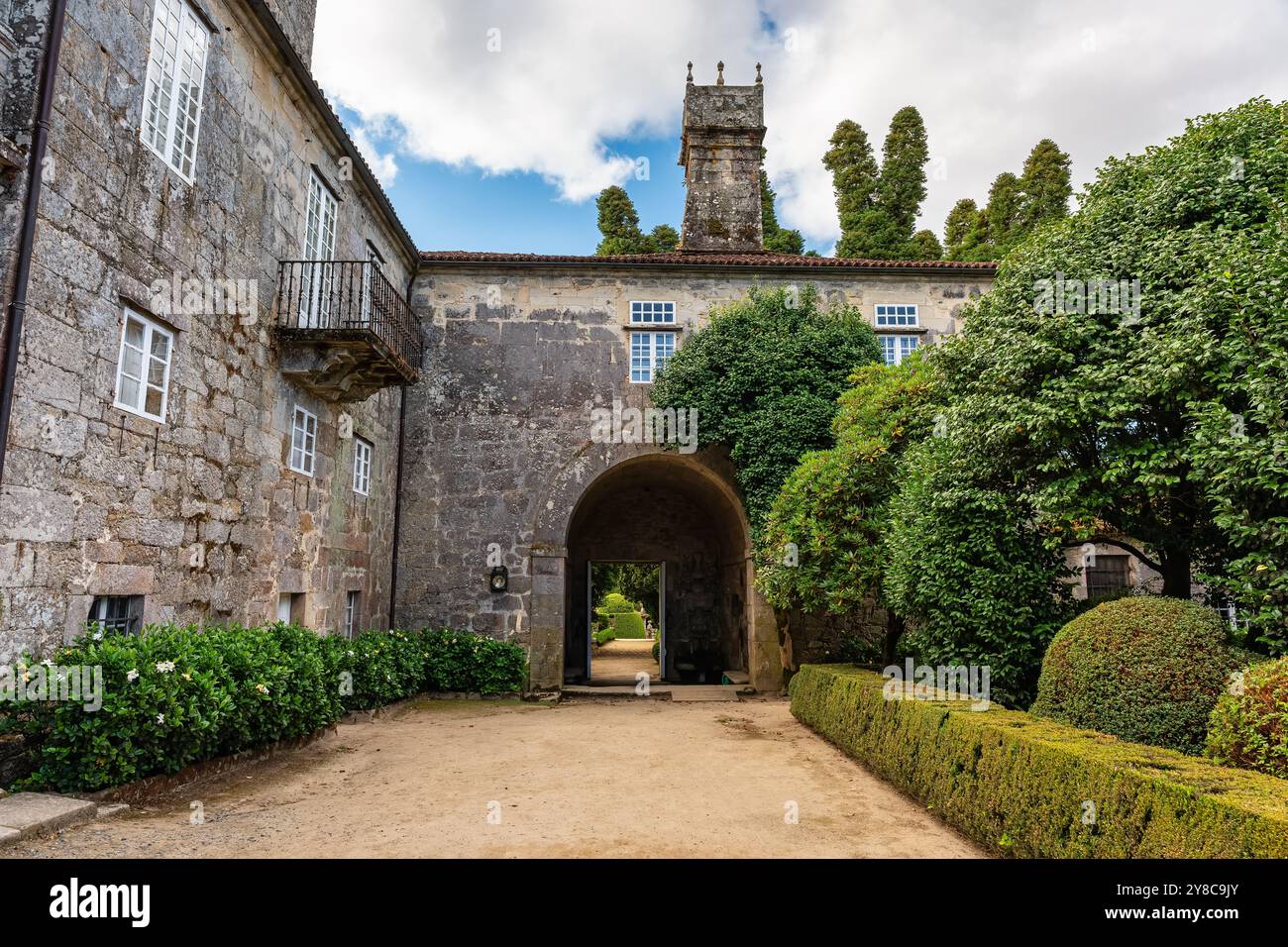 Stone walls in the medieval buildings of the historic complex of the ...