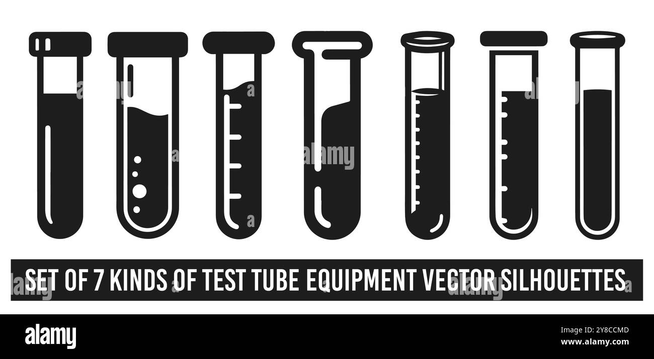 test tube lab set vector background Stock Vector Image & Art - Alamy