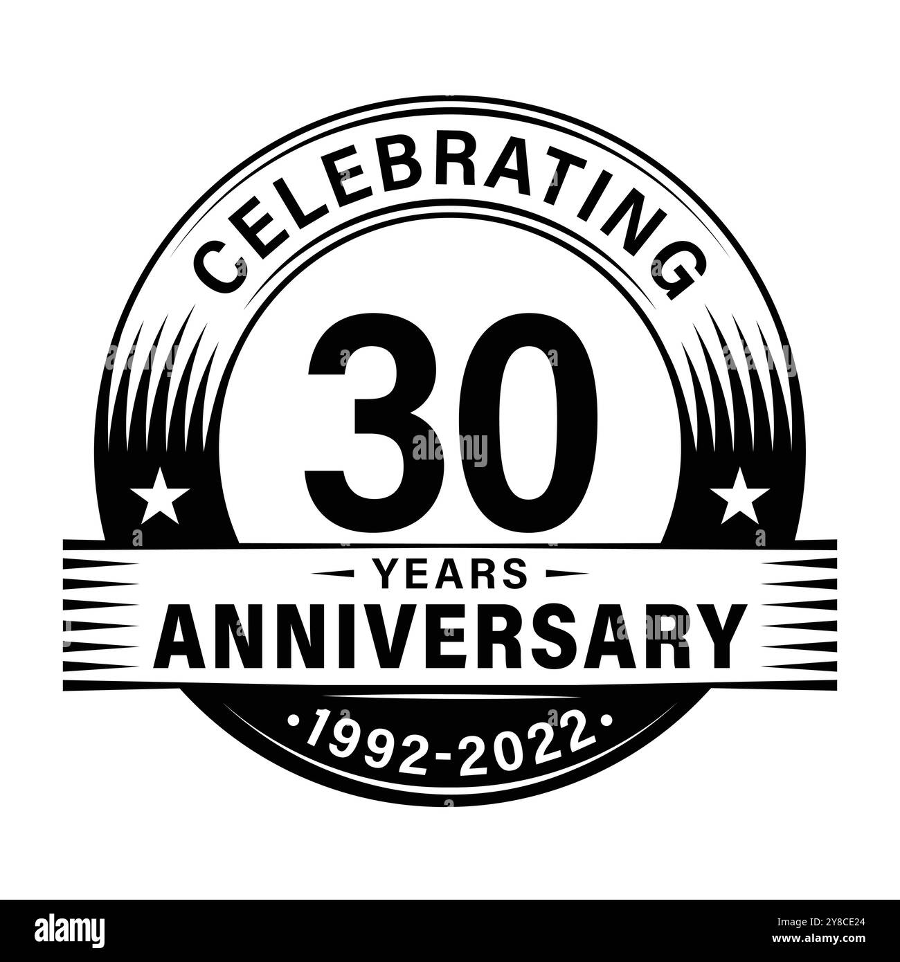 30 years anniversary celebration design template. 30th logo vector ...