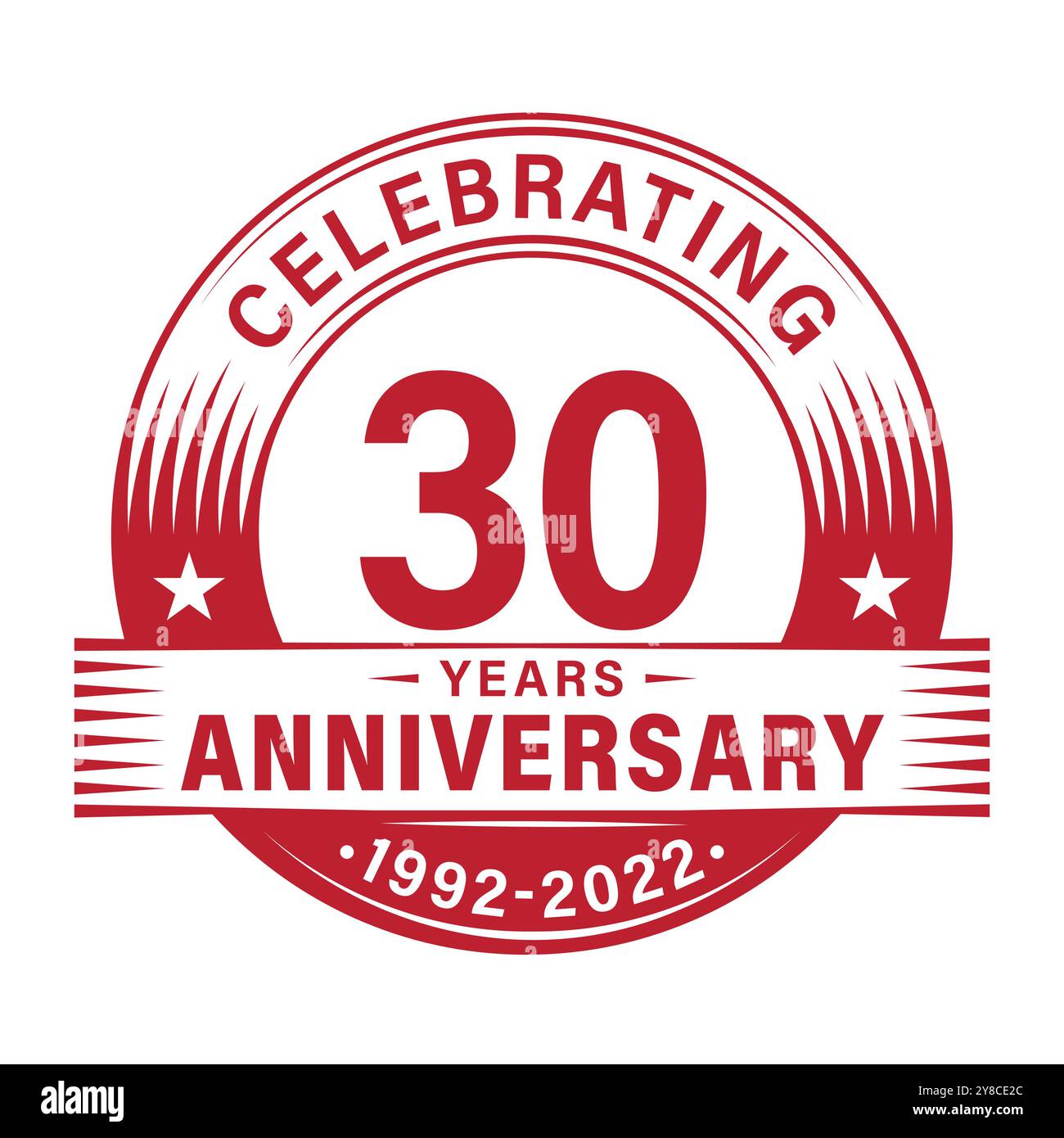 30 years anniversary celebration design template. 30th logo vector ...