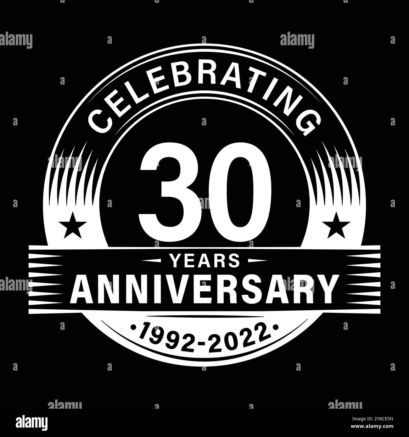 30 years anniversary celebration design template. 30th logo vector ...