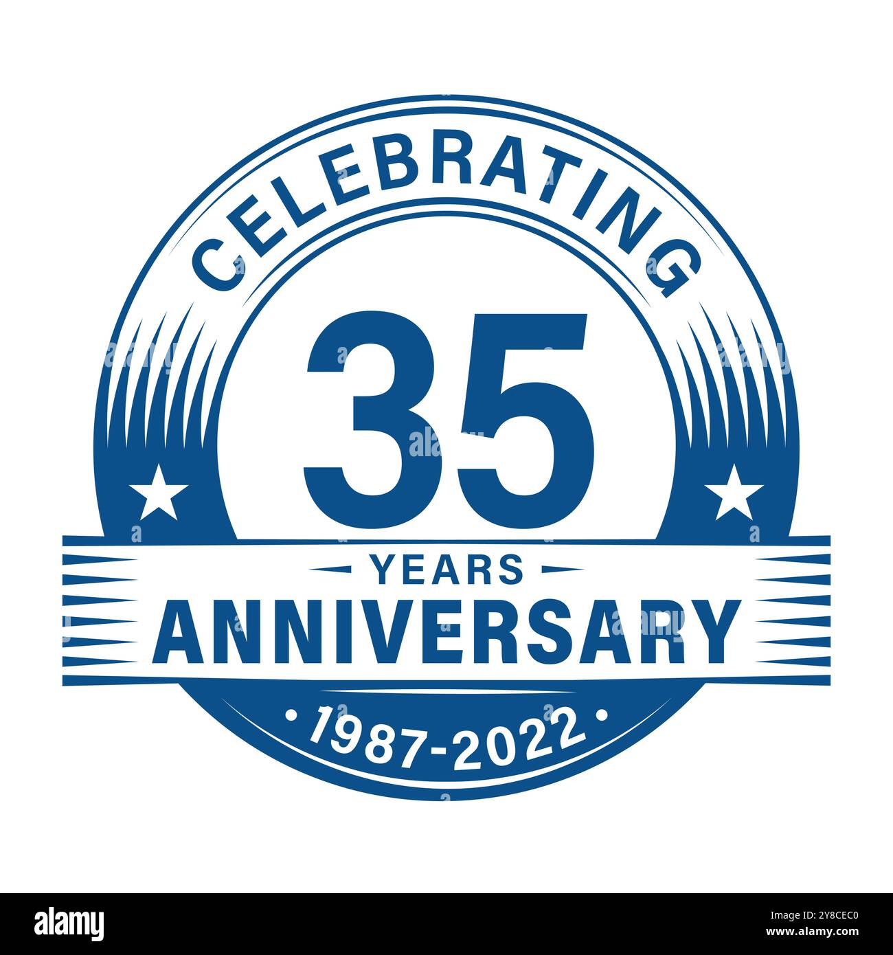 35 years anniversary celebration design template. 35th logo vector ...