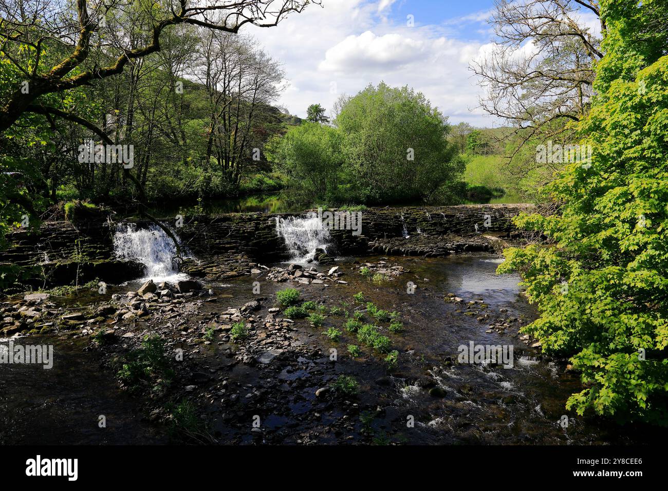 The river Kent, Kentmere valley, Lake District National Park; Cumbria ...