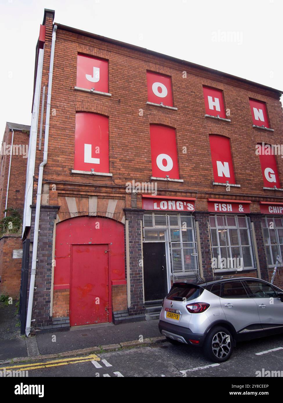 Ireland, North, Belfast, Exterior of John Longs Fish and Chips Shop in ...