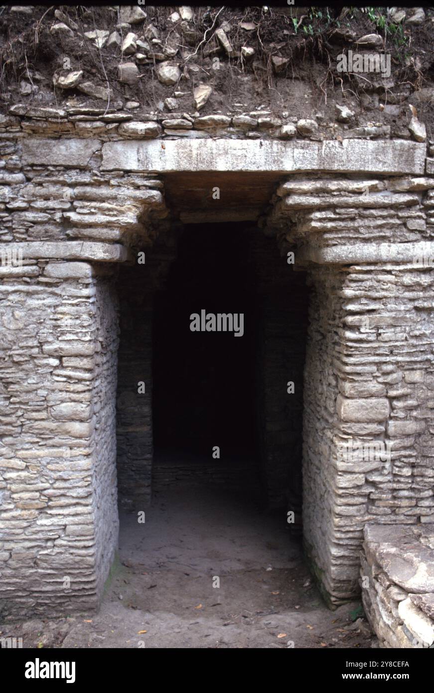 Details, Maya Classic period ruins of Tonina, a warlike polity in the ...