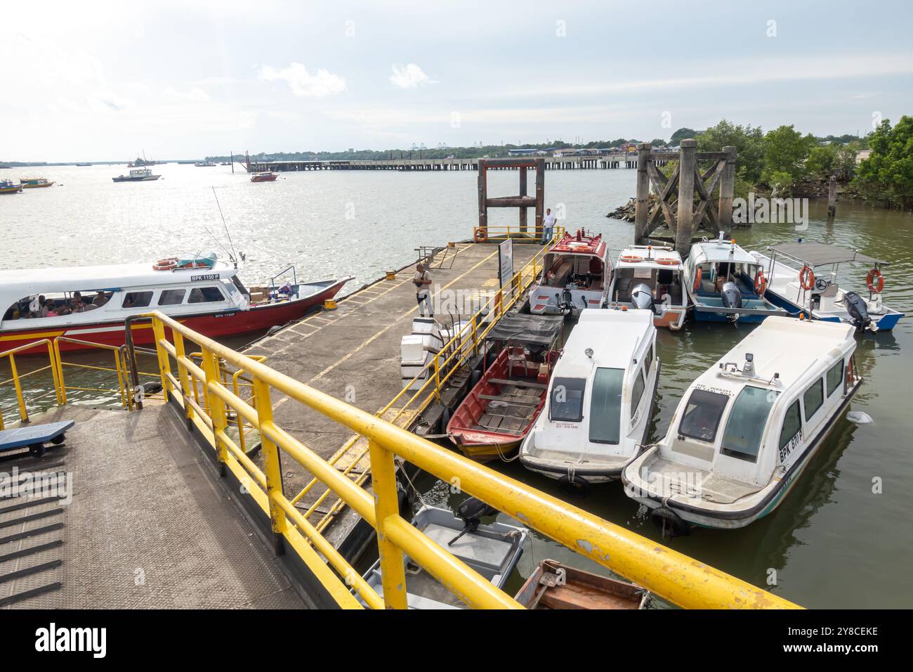 Speed boat terminal, Port Klang, Malaysia, Asia Stock Photo - Alamy