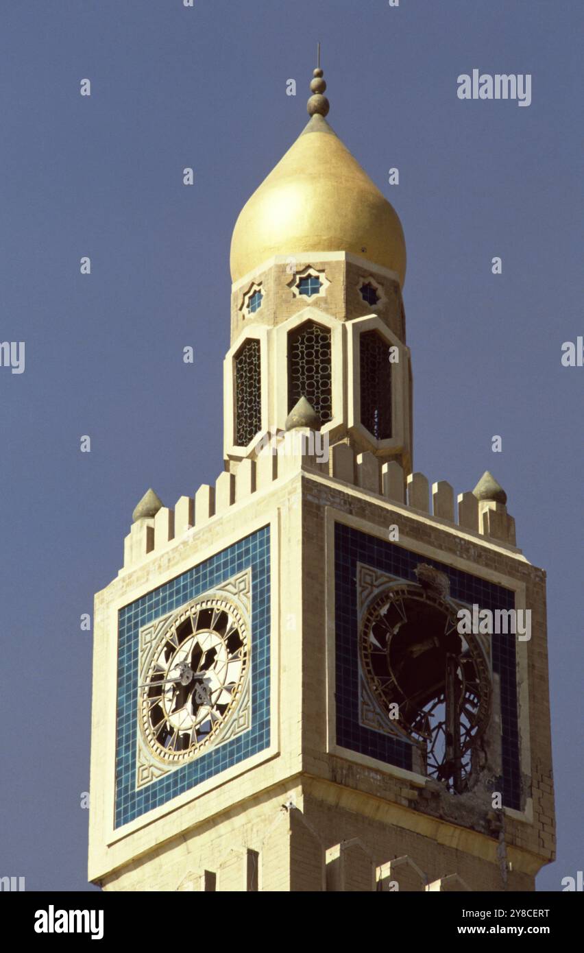 First Gulf War: 8th March 1991 The destroyed clock on the iconic 34 ...