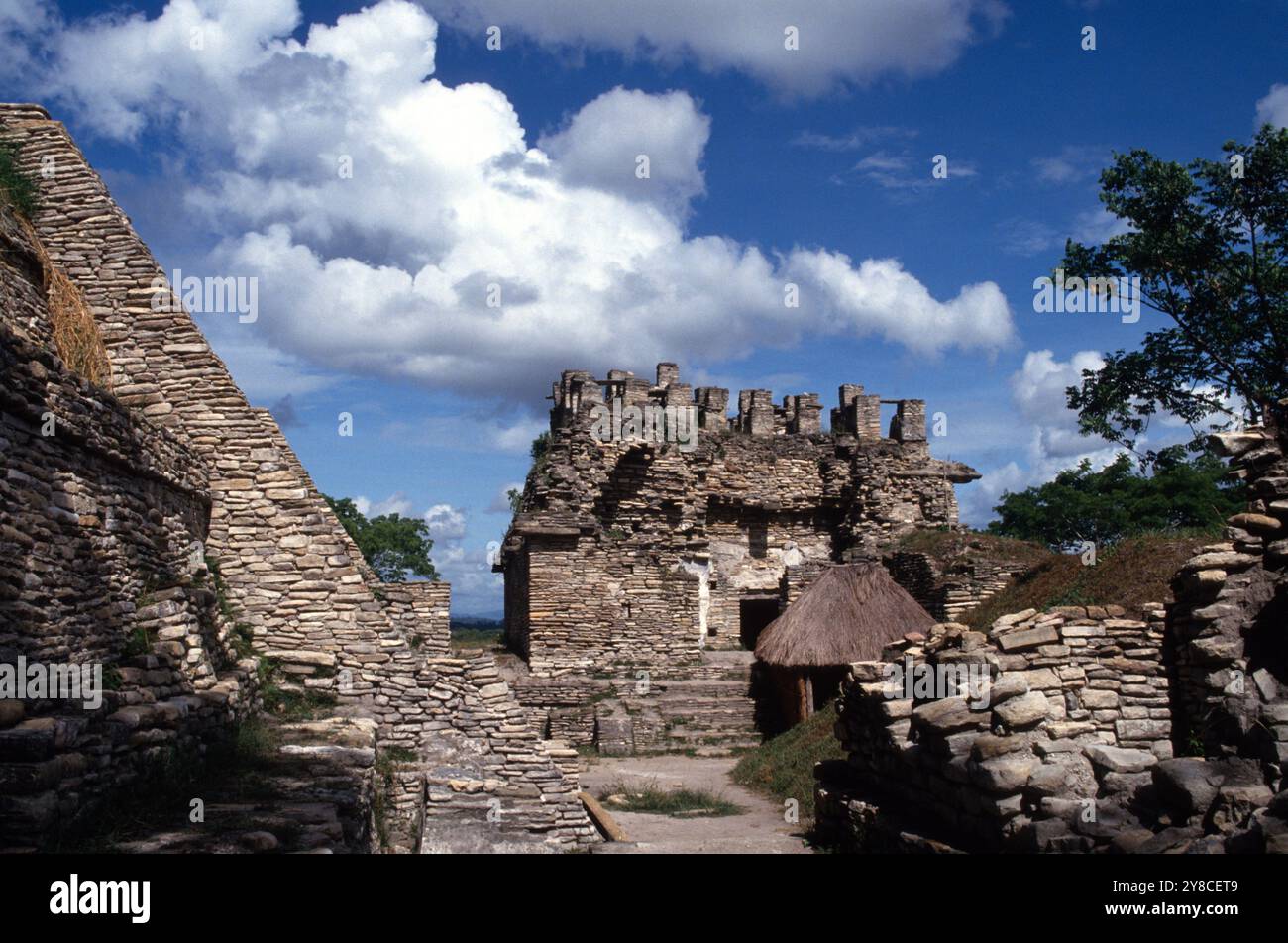 Details, Maya Classic period ruins of Tonina, a warlike polity in the ...
