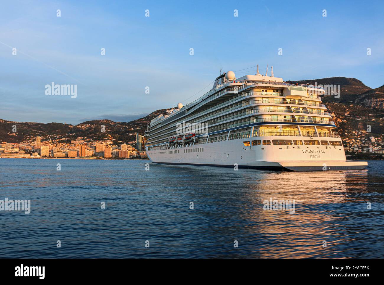 Port Hercule, Monaco. Oct 03,2024: Stopover of the beautiful cruise ...