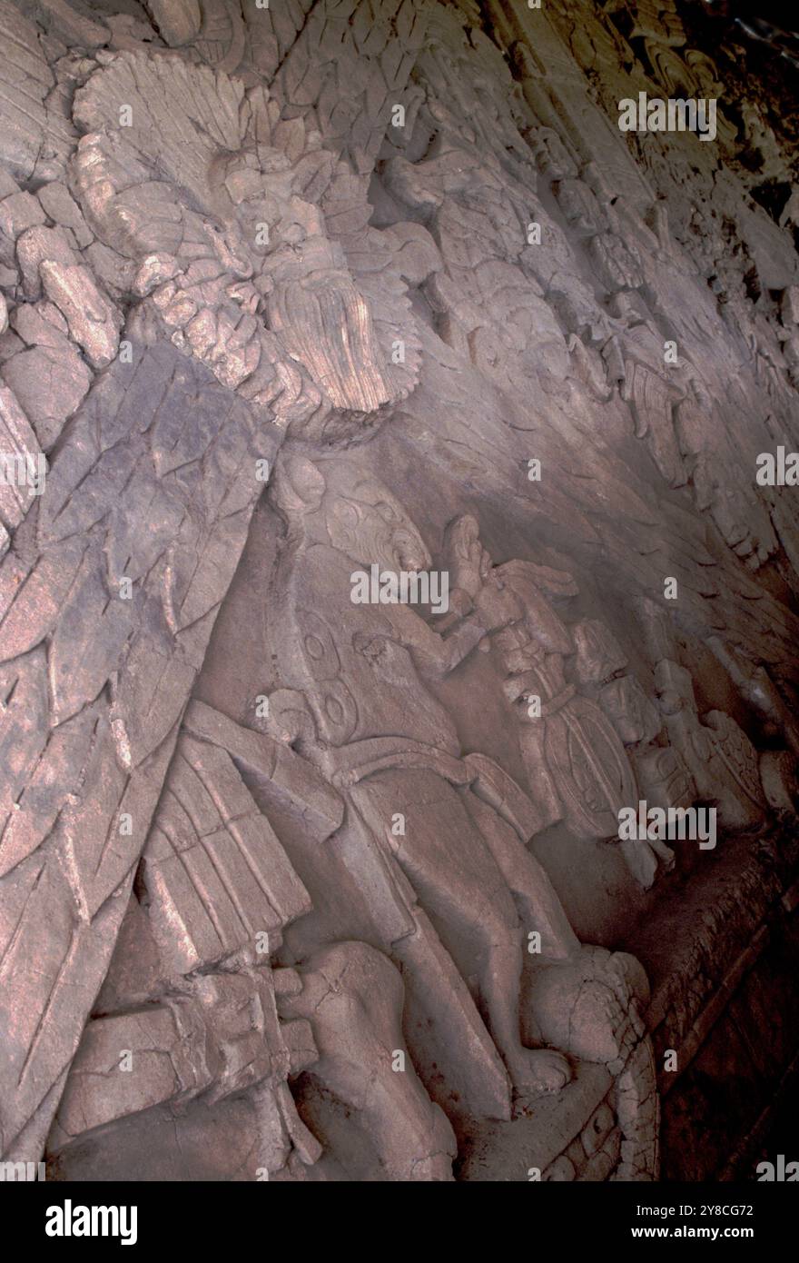 Lord Gopher-Mouse on the 4x16 m Wahyoob stucco panel, 5th level of ...
