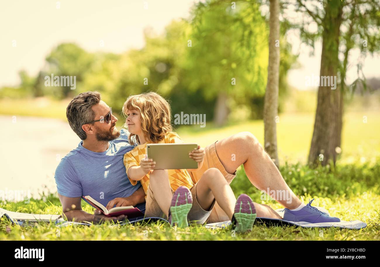 family education of father and son kid. Father shapes son education ...