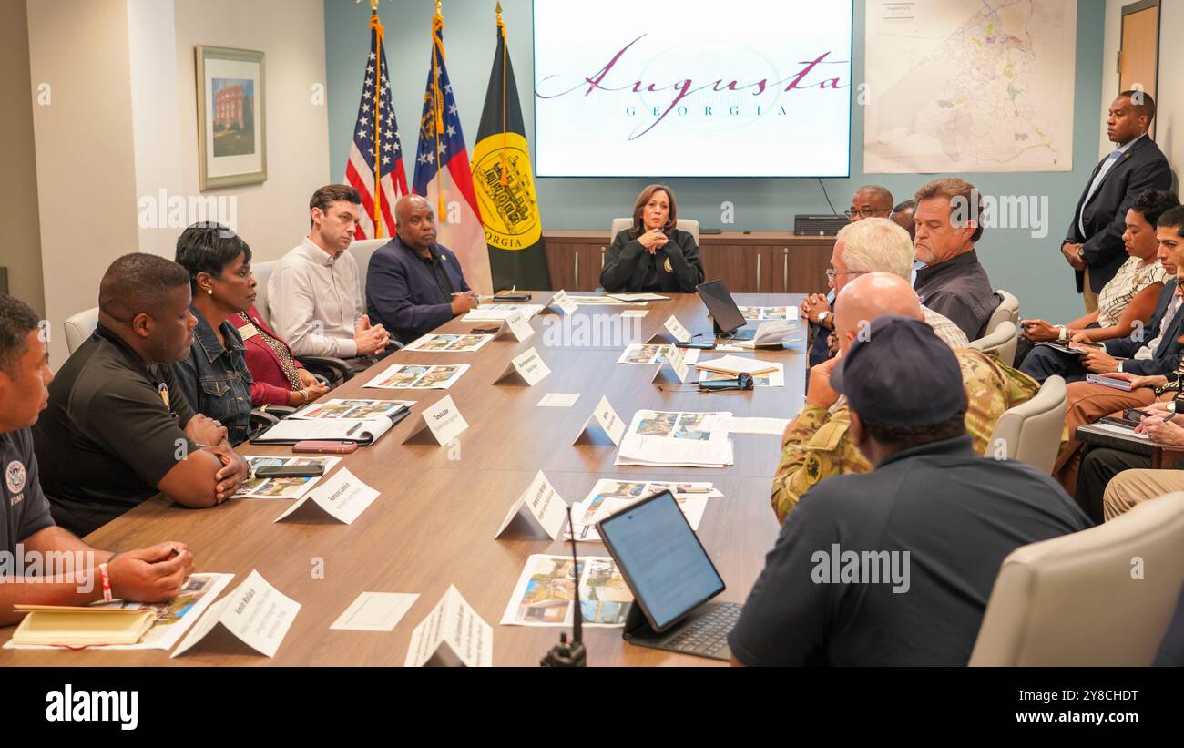 Augusta, United States. 02 October, 2024. U.S Vice President Kamala ...