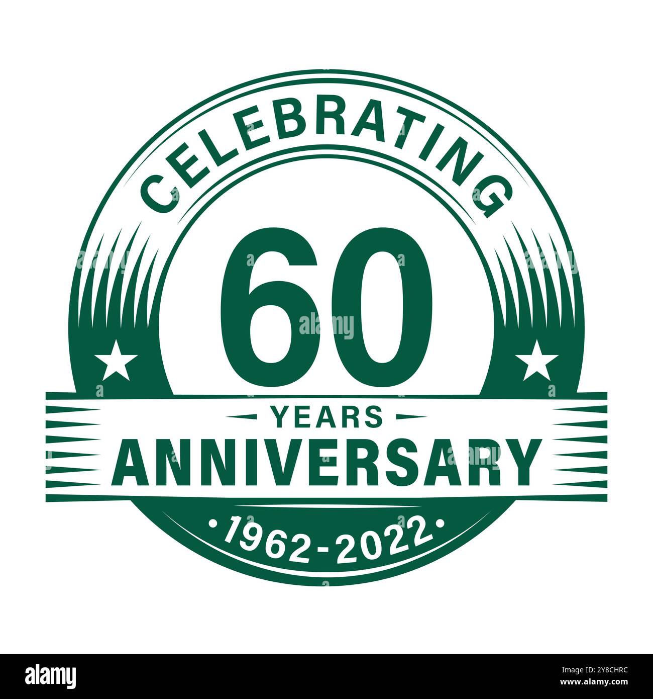 60 years anniversary celebration design template. 60th logo vector ...