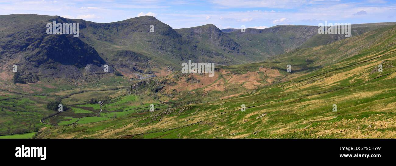 View over the Kentmere valley, Lake District National Park; Cumbria ...