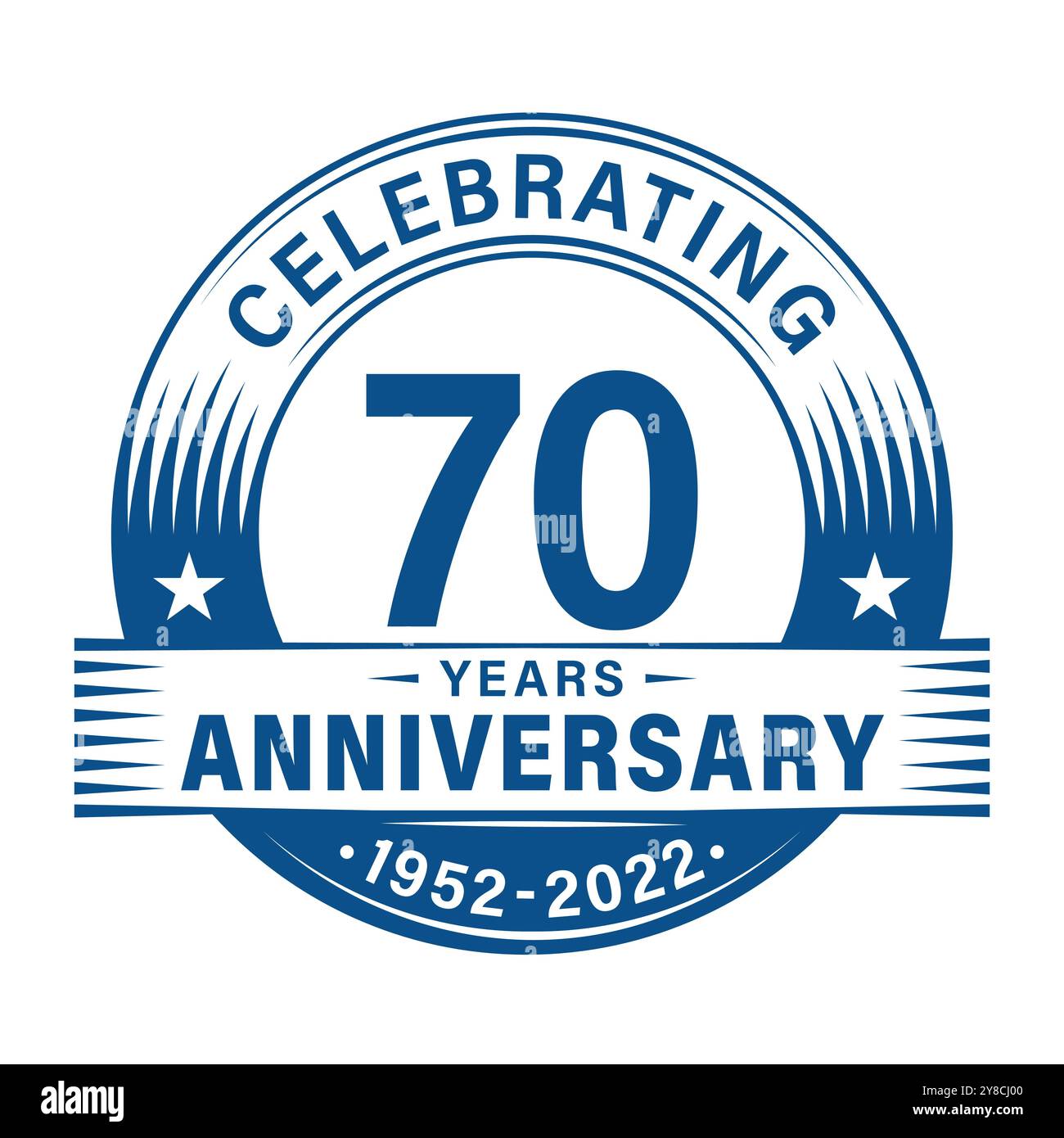 70 years anniversary celebration design template. 70th logo vector ...