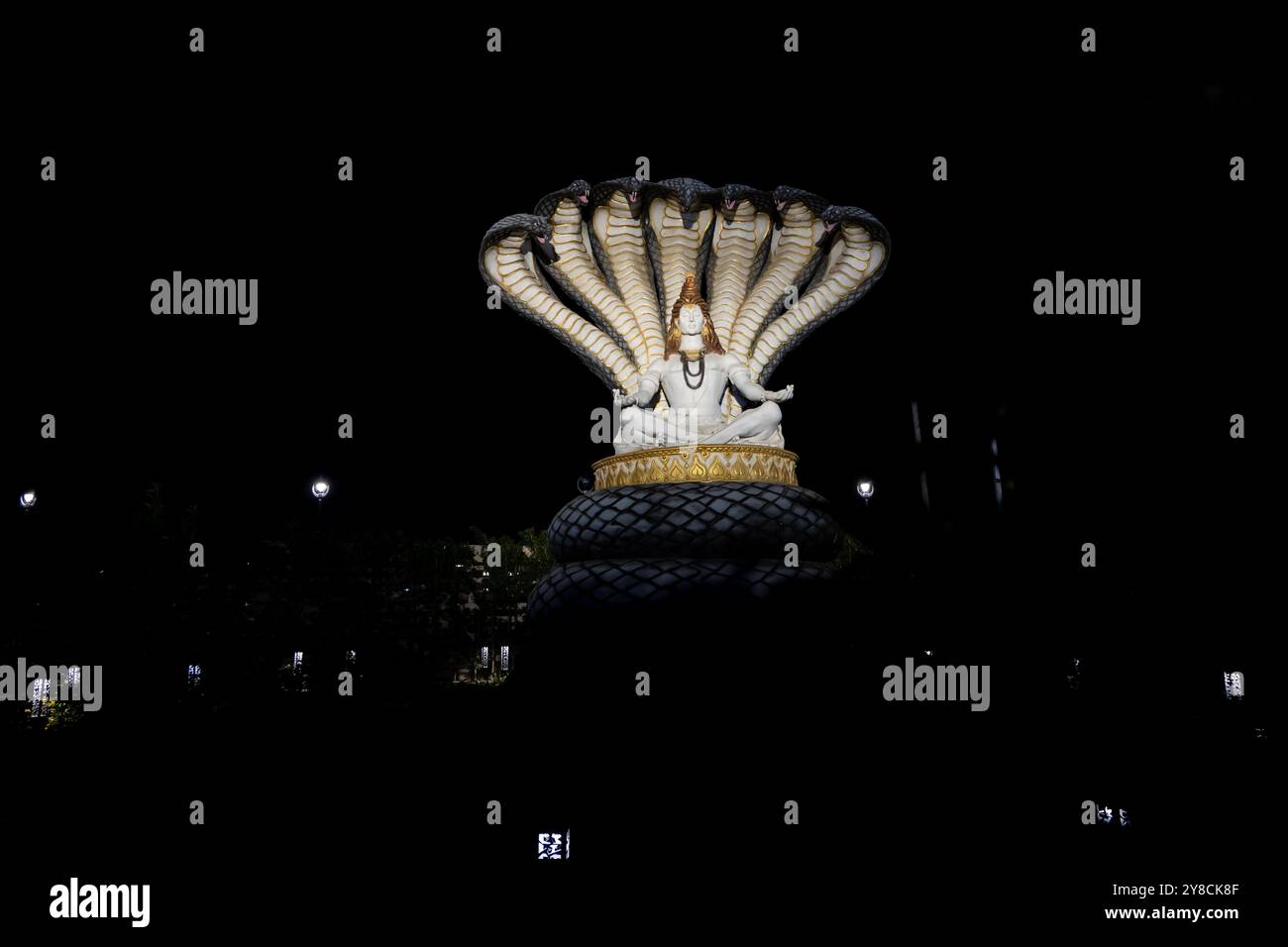 idol of hindu holy god lord shiva at outdoor from different angle image ...