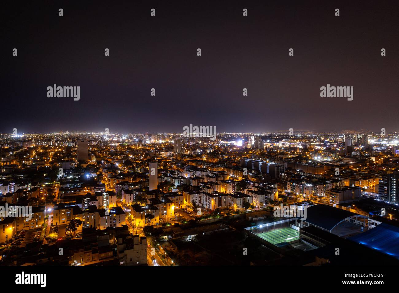 Lima, Peru; February 12, 2024: Aerial Cityscape View in the district of ...