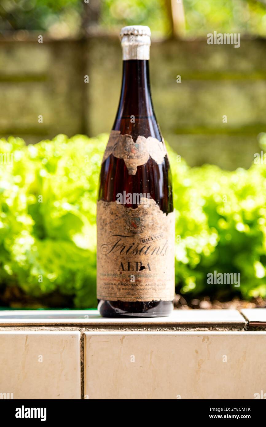 Rare very old Alba sparkling wine with over 55 years of age Stock Photo ...