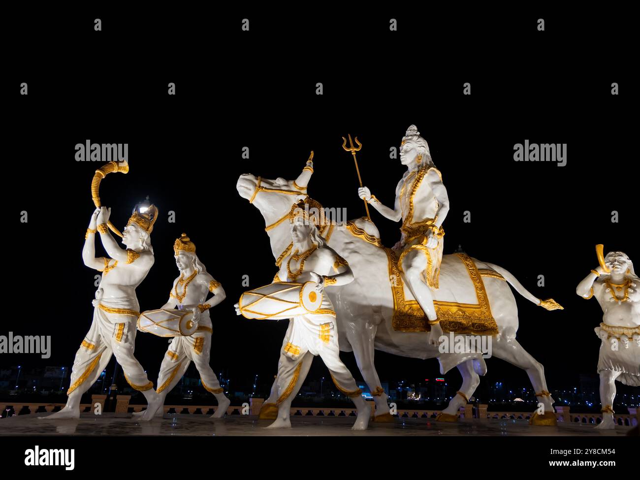 idol of hindu holy god lord shiva at outdoor from different angle image ...