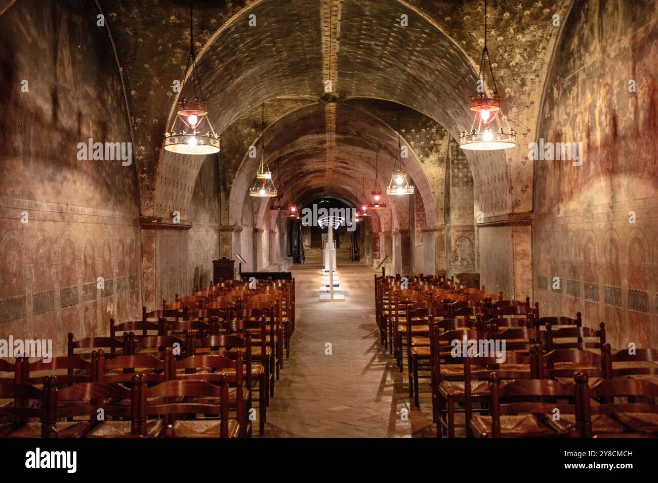 The Crypt at Chartres Cathedral France Stock Photo - Alamy