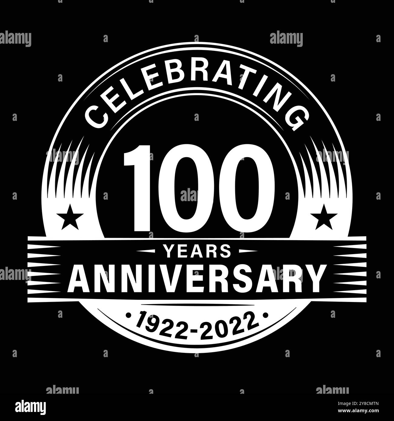 100 years anniversary celebration design template. 100th logo vector ...